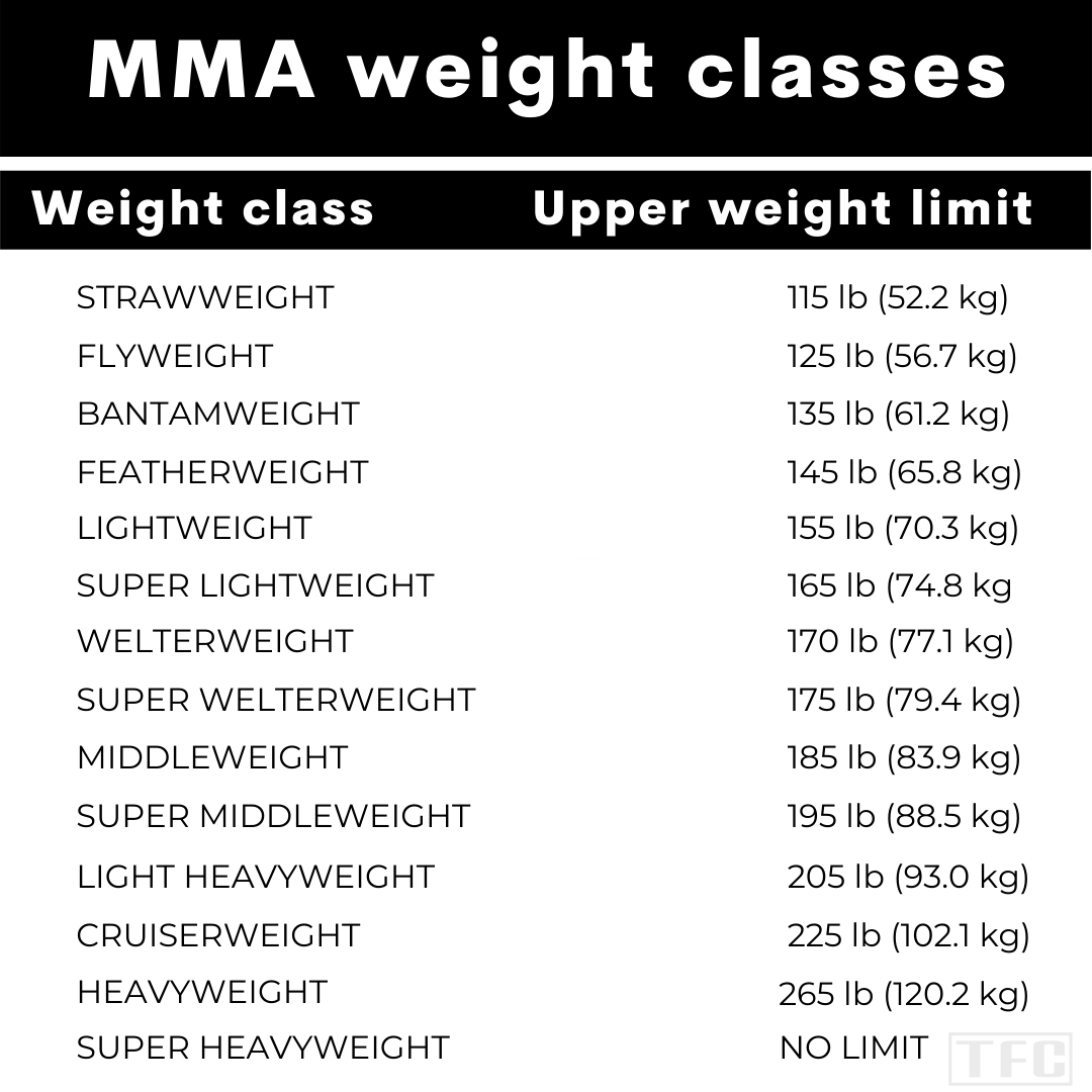 MMA Weight Classes: Are There Enough? - The Fight Centre